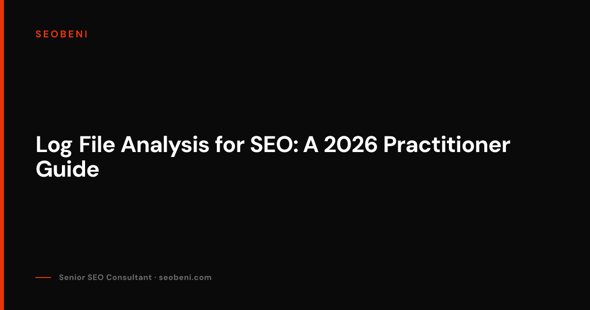 Log File Analysis for SEO: A 2026 Practitioner Guide